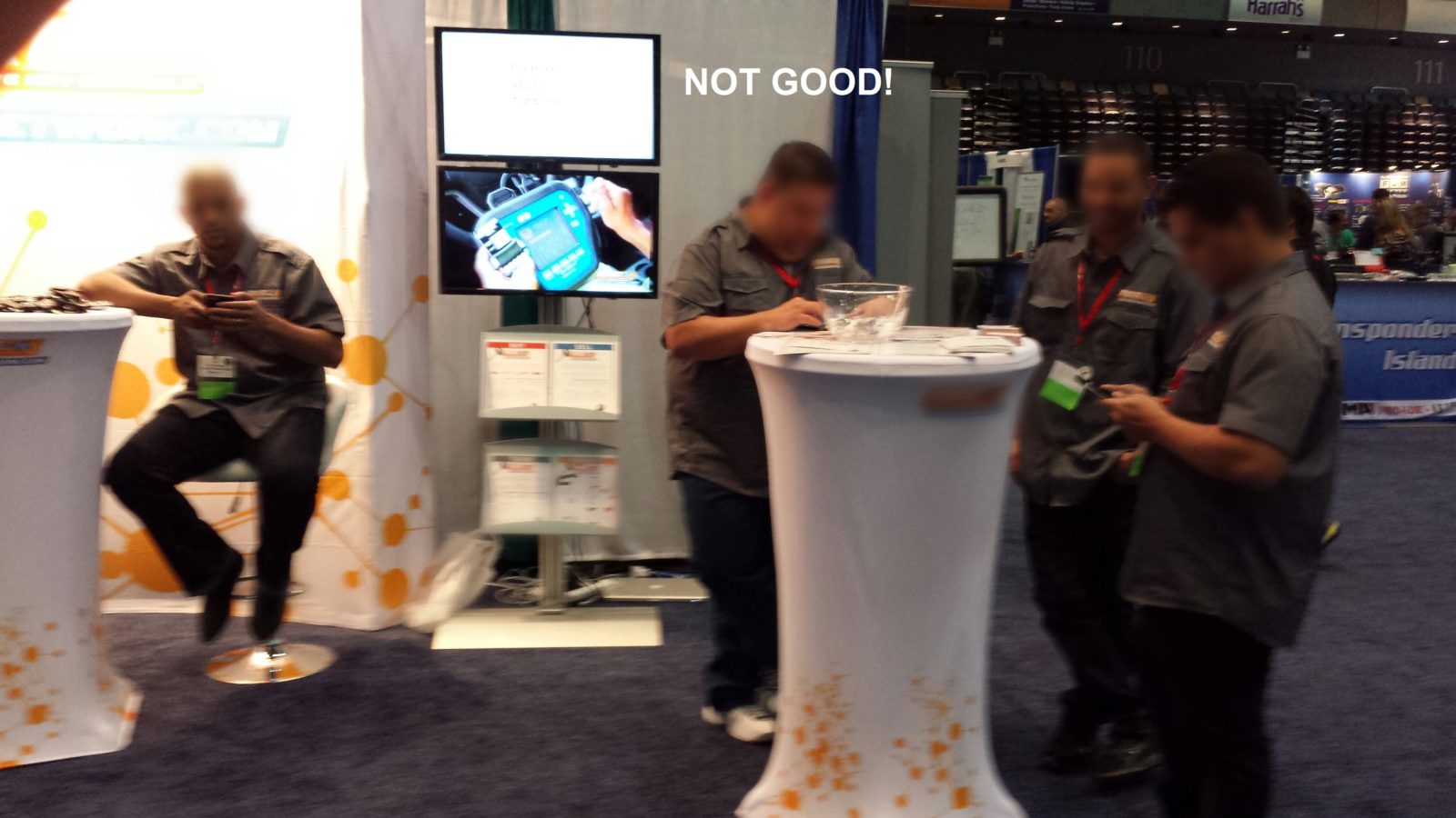 Bad behavior in booth 2 - TPG